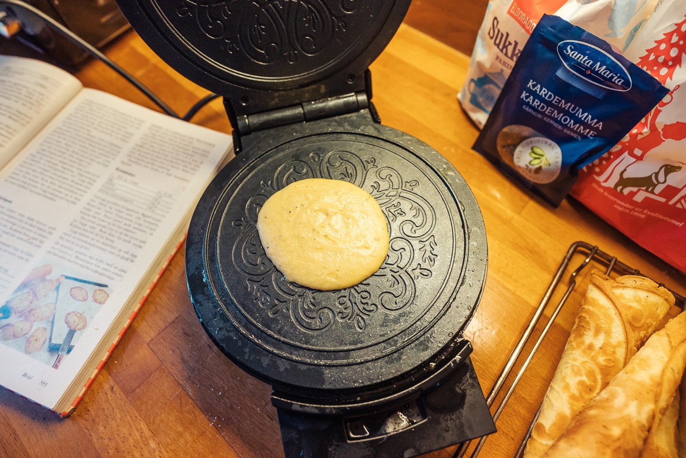 Norwegian Krumkake Cookies - Scandinavian Cookbook