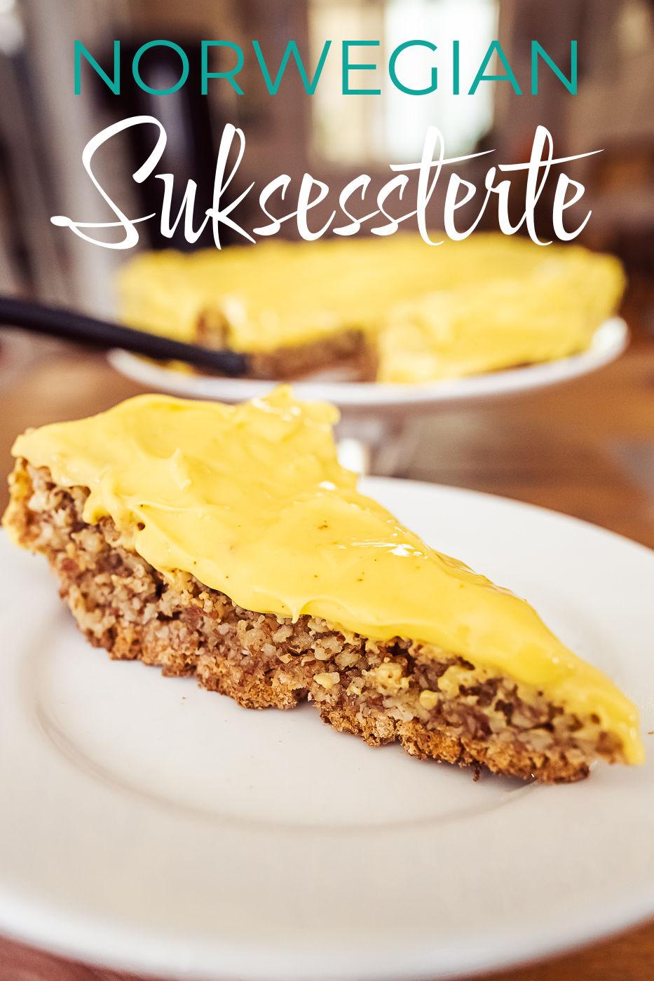 Suksessterte (Norwegian Almond "Success Cake") - Scandinavian Cookbook