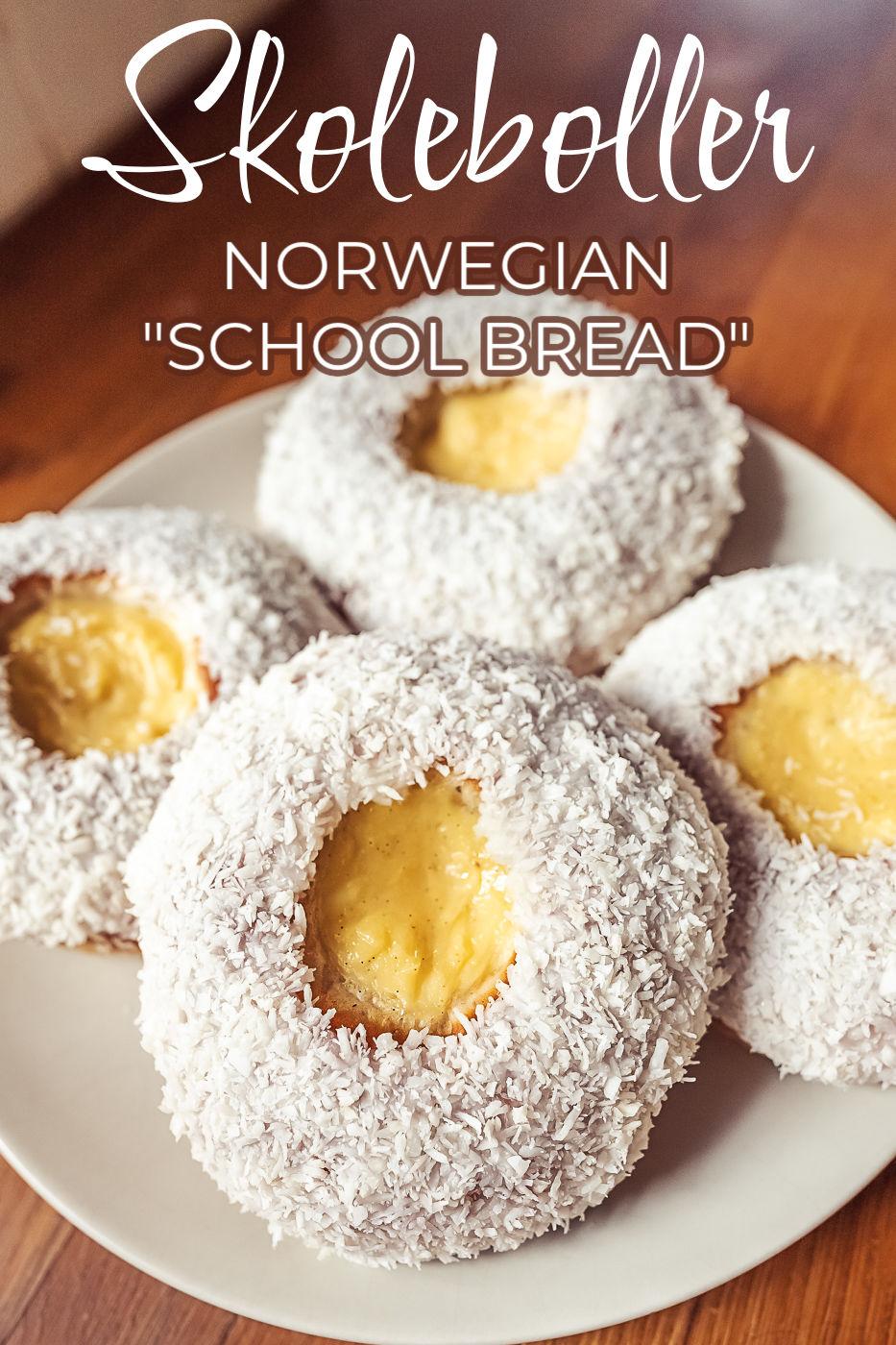 Skolebrød (Skoleboller) Norwegian "School Bread" Custard Buns ...