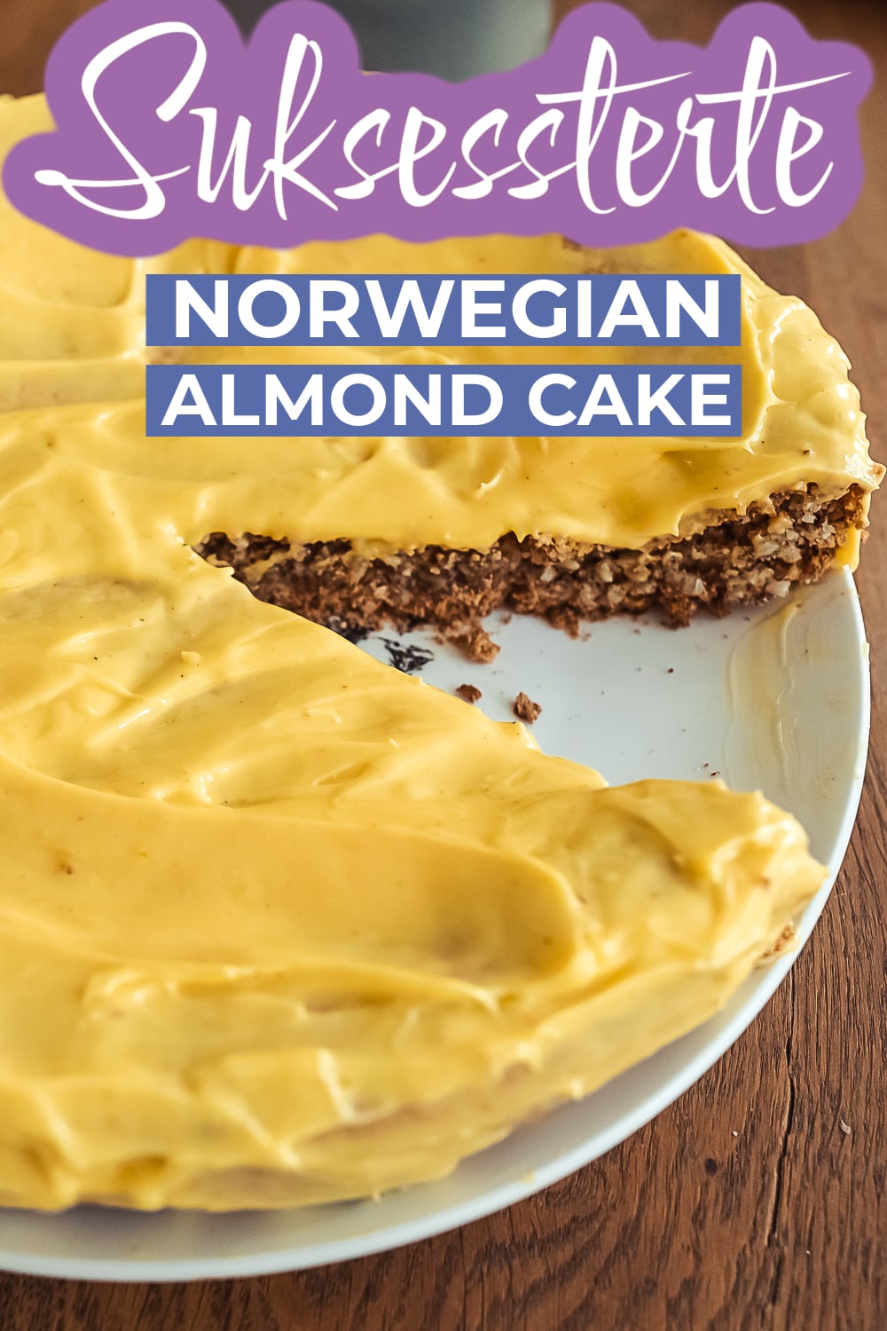 Suksessterte (Norwegian Almond "Success Cake") - Scandinavian Cookbook