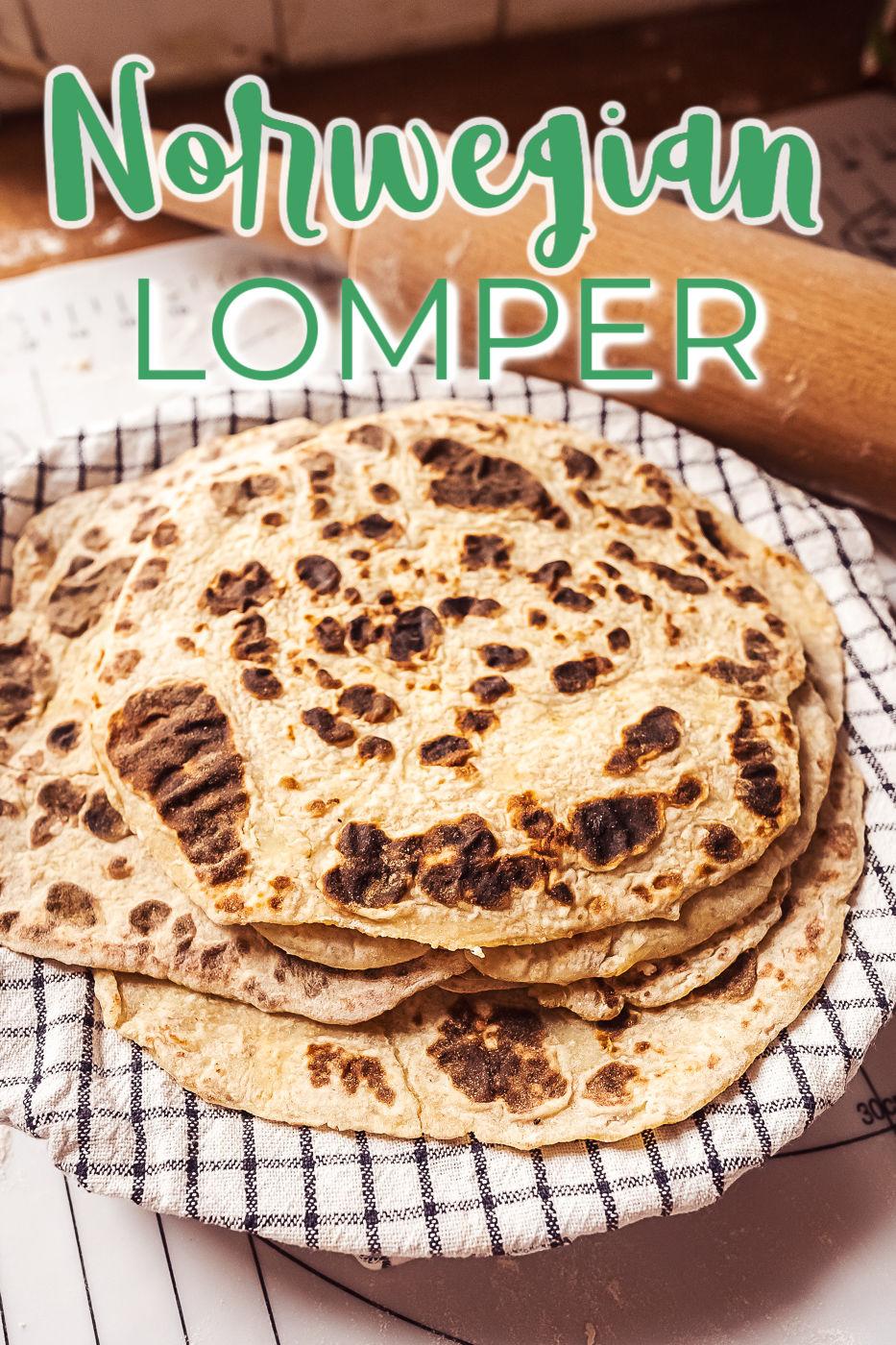 Lompe Traditional Norwegian Potato Flatbread
