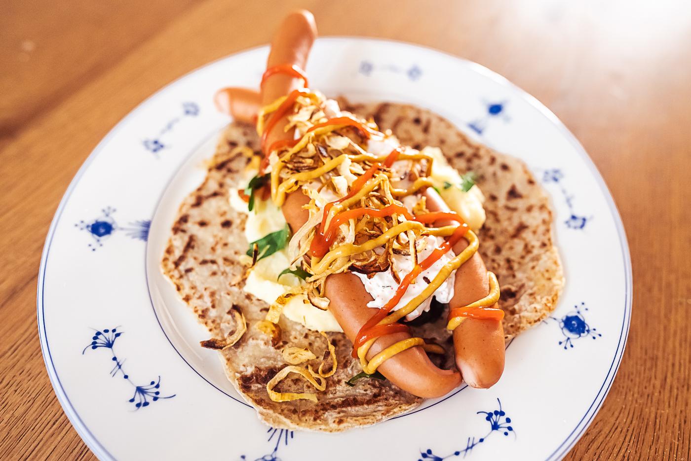 Tunnbrödsrulle (Swedish Hotdogs) - Scandinavian Cookbook