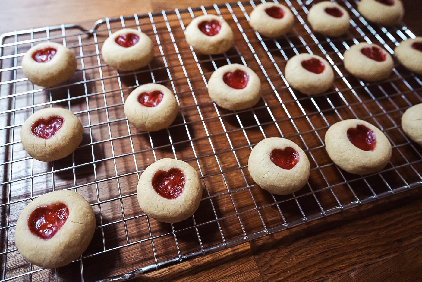 Hallongrottor (Swedish Raspberry Jam Cookies) - Scandinavian Cookbook