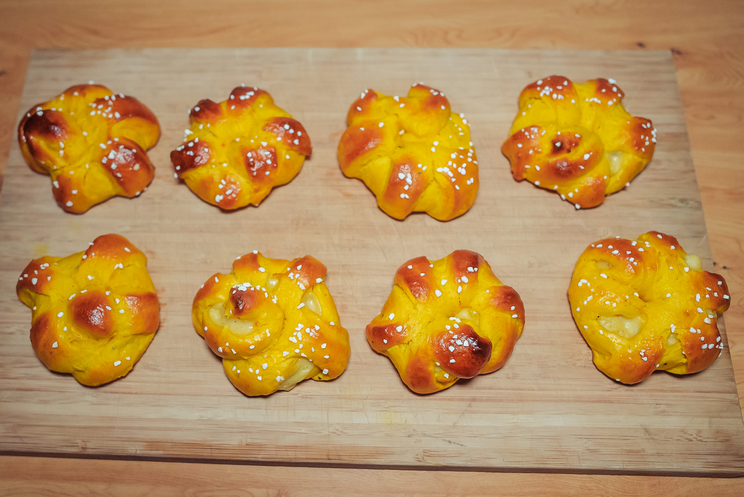 Swedish Saffron Buns with Vanilla Filling - Scandinavian Cookbook