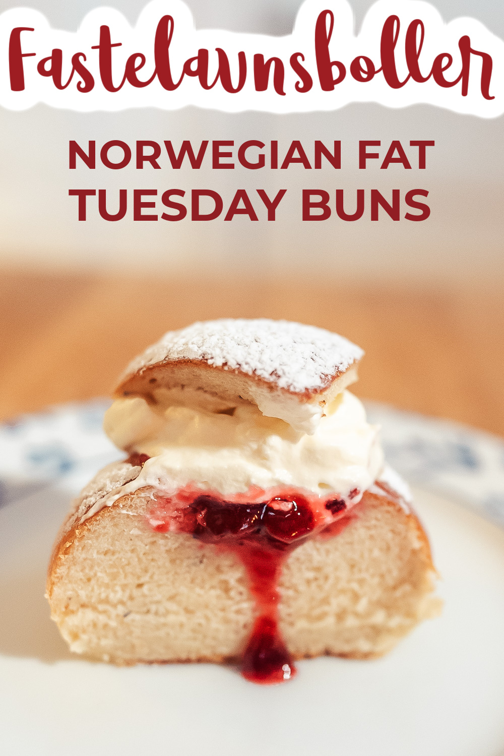 Norwegian Fastelavnsboller with Jam - Scandinavian Cookbook